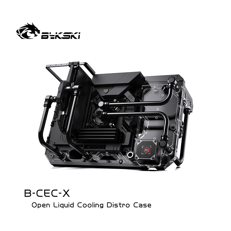 Bykski B-CEC-X 开放式水路板机箱 全铝机箱架 diy展示 立卧两用